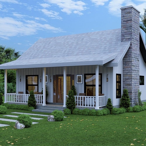 The Poppy Rambler Farmhouse Modern Single Level | Etsy