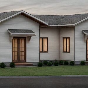 Modern Semi Detached House Plan 2 Bedroom & 2 Bath Room With Original ...