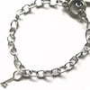 Chain Bracelet With Key Charm, Heart Charm Bracelet, Friendship ...