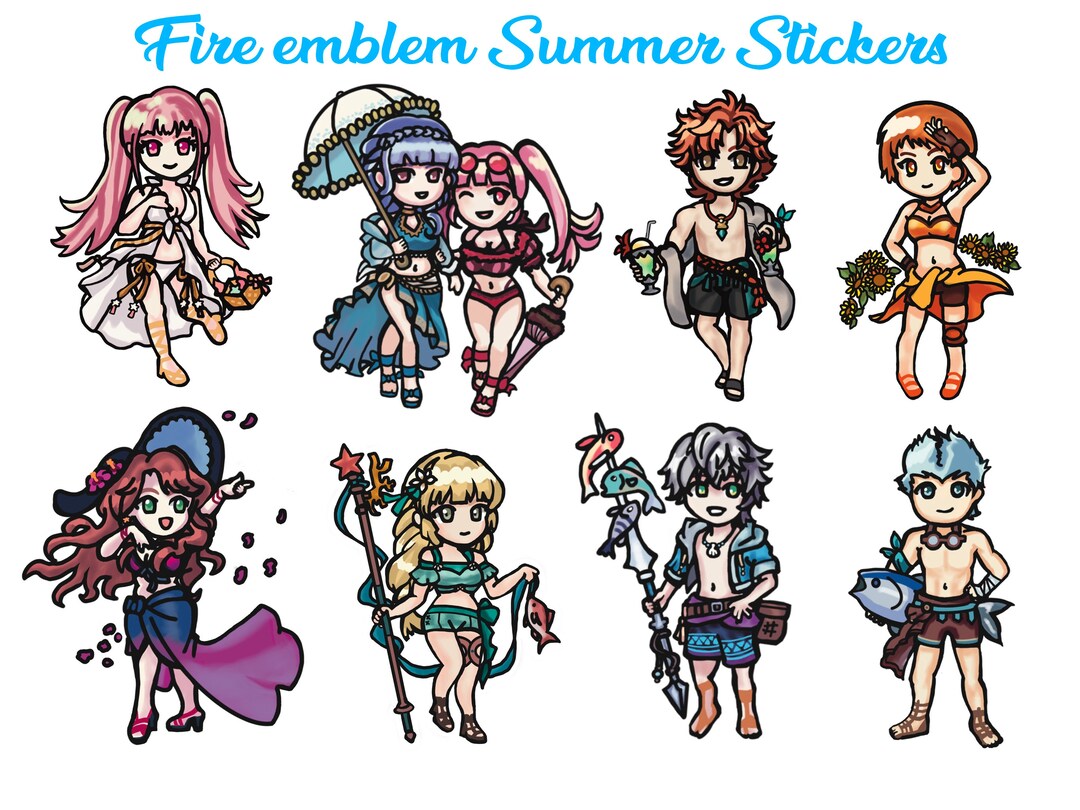 FEH Summer Stickers - Etsy