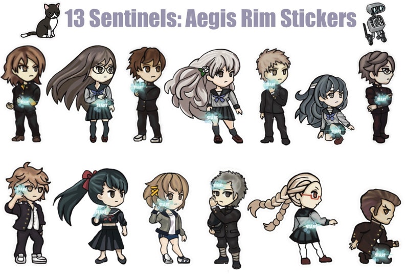 Sentinel Activate Stickers, 13 Sentinels Aegis Rim - Etsy