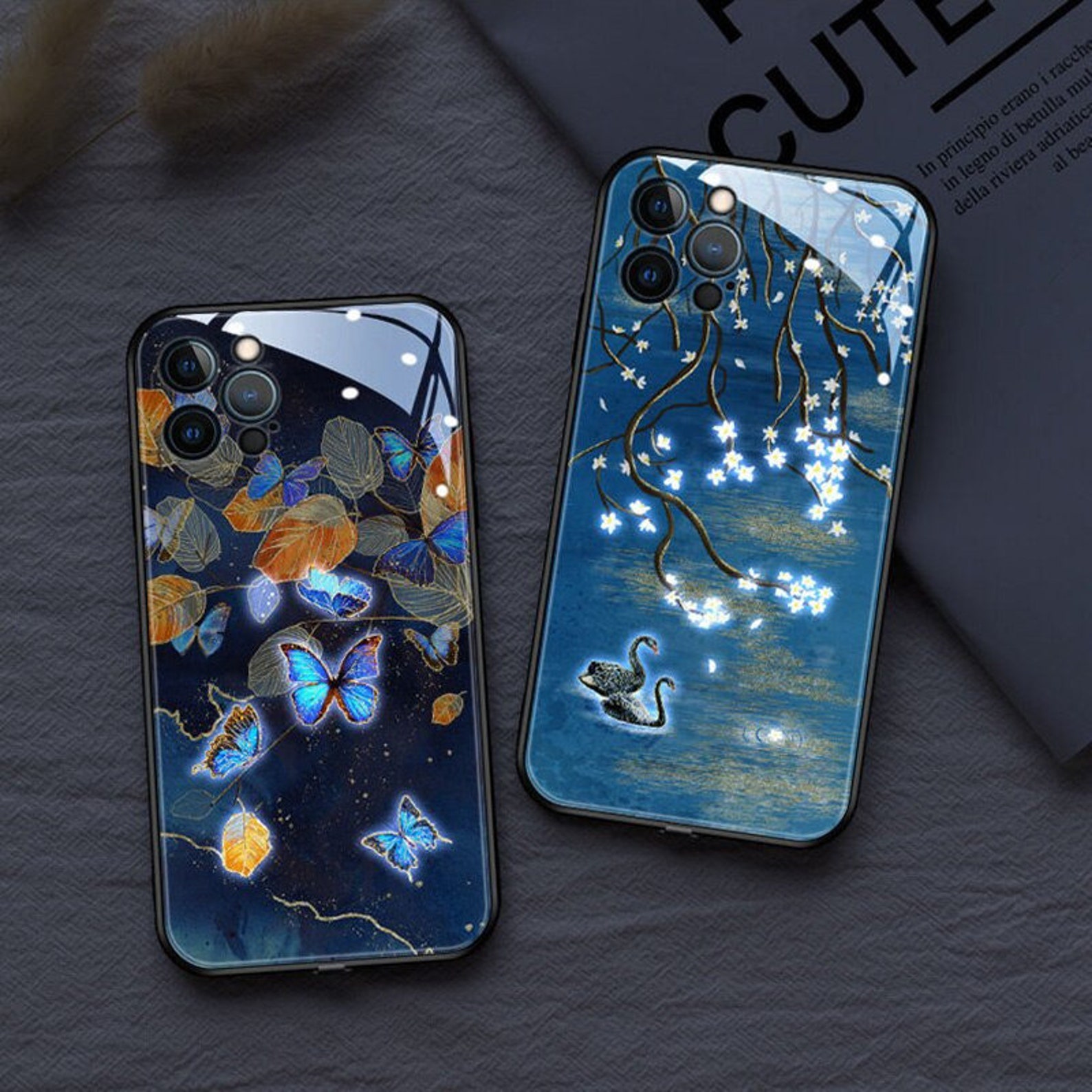 IPhone LED Light Case Glowing Beleuchtete Handyhülle die | Etsy