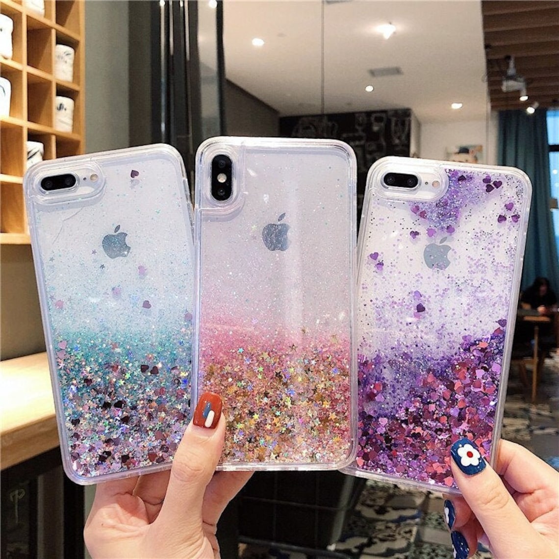 Glitter Motion Phone Case Moving Liquid Case for iPhone | Etsy