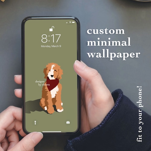 Custom Iphone Wallpaper Portrait Drawing Minimal - Etsy