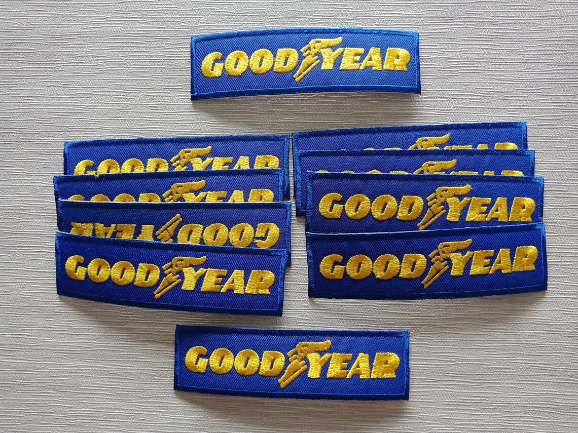 10 Pcs GOODYEAR Embroidered Patches Iron or Sew for Back Motor - Etsy