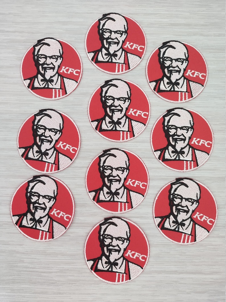 10 Pcs KFC Food Drink Iron on Patches Embroidered or Sew for - Etsy