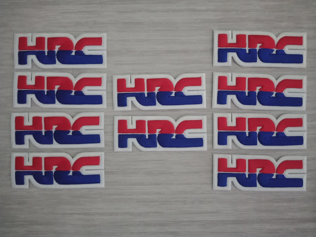 10 Pcs HONDA HRC Motor Racing Car Motorcycle Riders Motorgp Embroidered ...