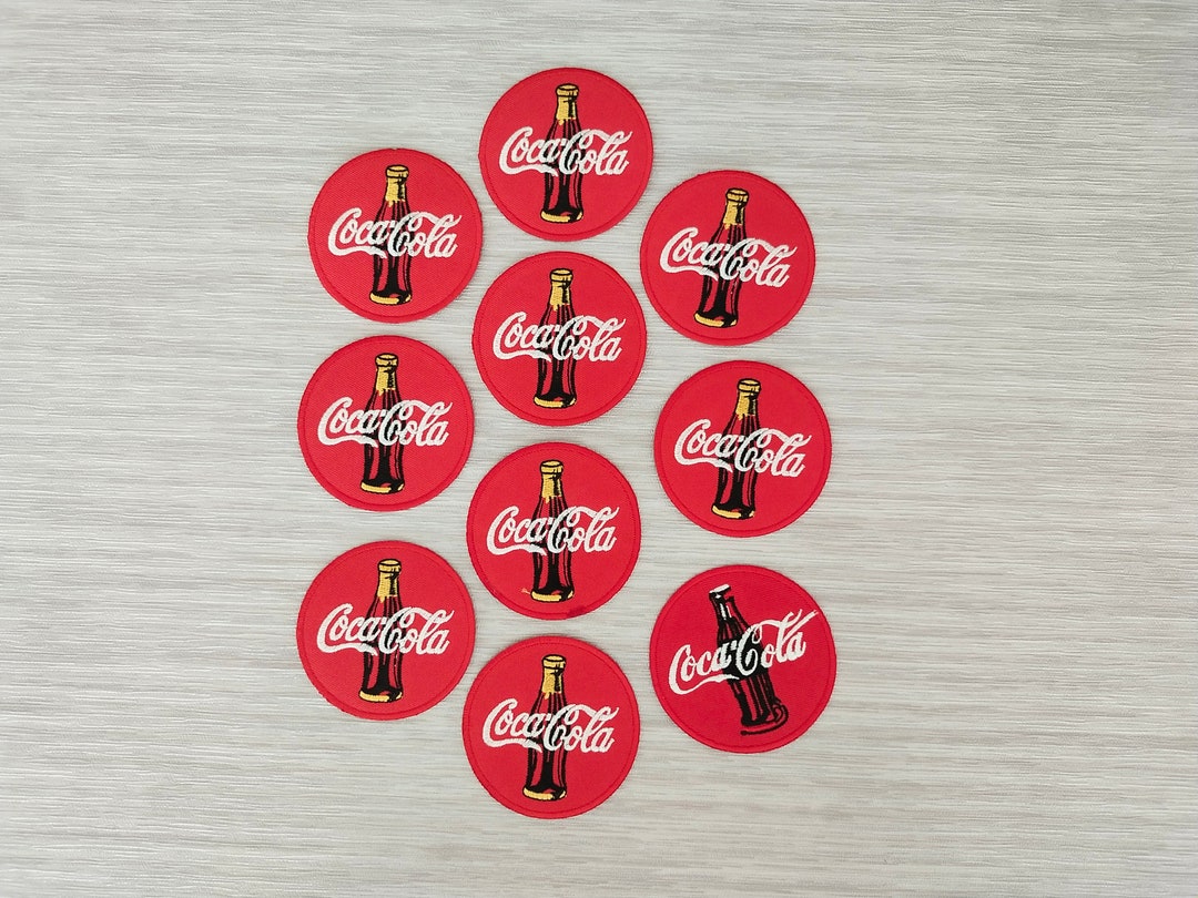 10 Pcs Coke Soda Enjoy Coca Cola Drink Food Embroidered Patches Iron or ...