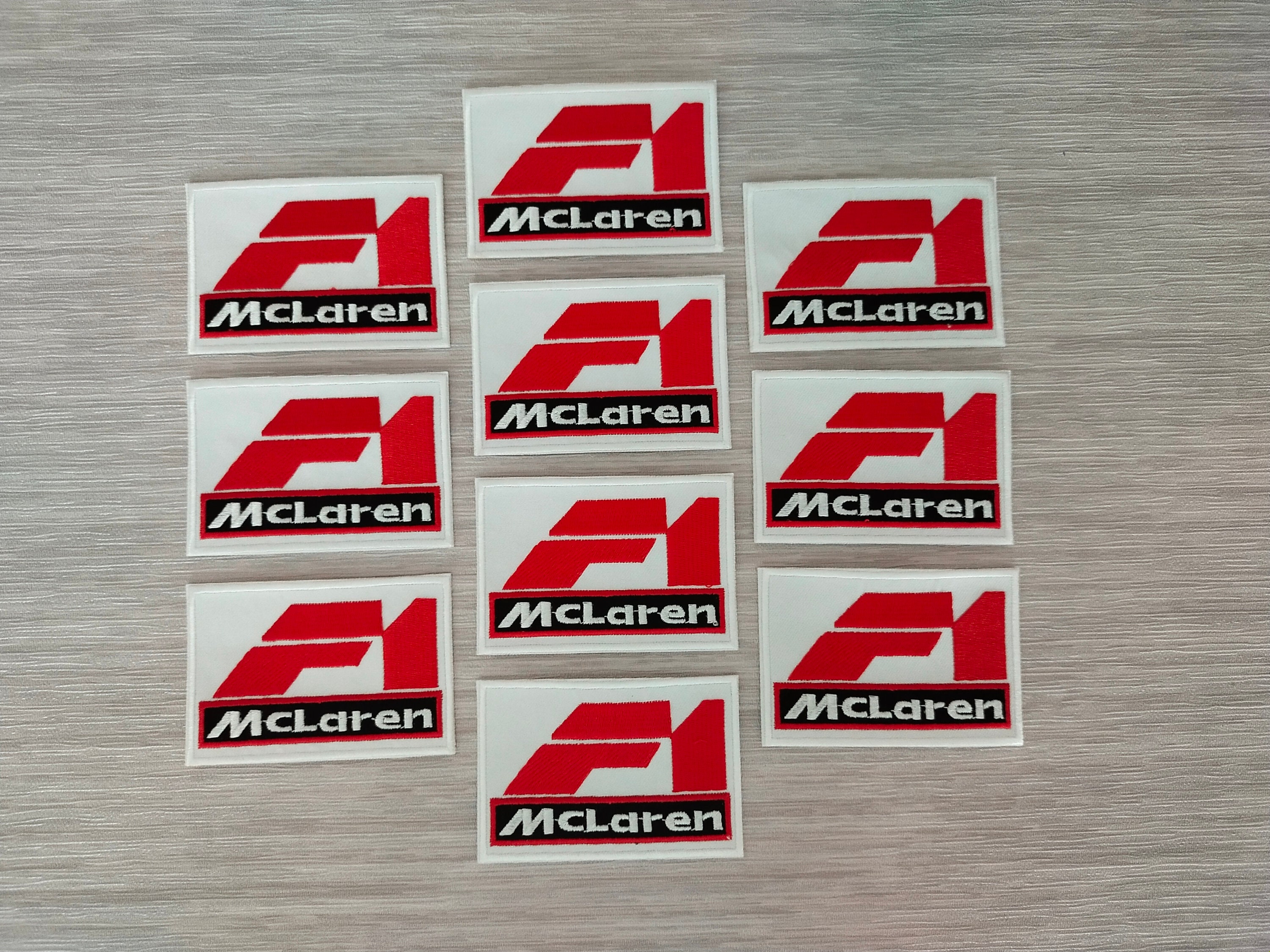 10 Pcs Mclaren F1 Motor Sport Racing Car Embroidered Patches Iron or ...