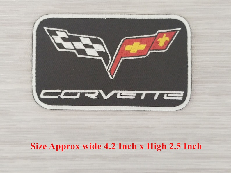 10 Pcs CHEVROLET CORVETTE Embroidered Patches Iron or Sew for Back Motor Racing Car Sports Car ...
