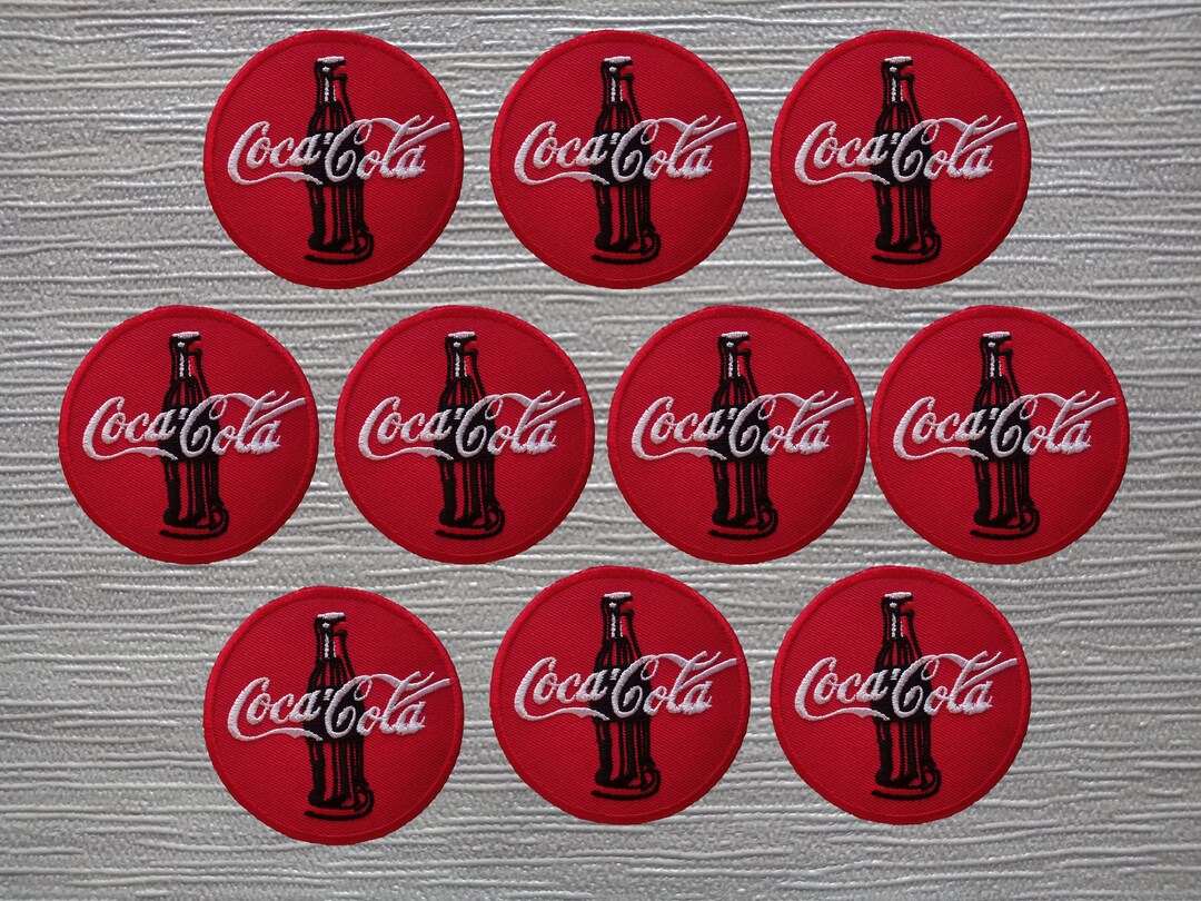 10 Pcs Coca Cola Coke Soda Drink Food Embroidered Patches Iron or Sew ...