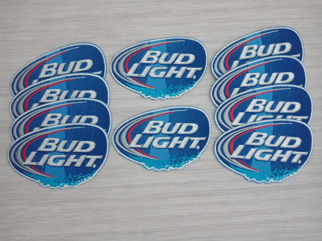 10 Pcs BUD LIGHT Beer Drink Food Embroidered Patches Iron or Sew for ...