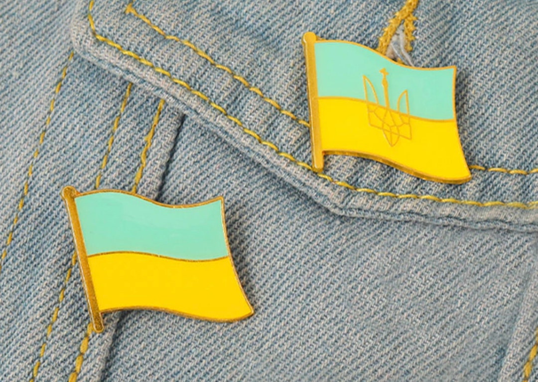 Ukraine Flag Enamel Pins / Cute Enamel Pins / Lapel Pin / Ukraine Pin ...