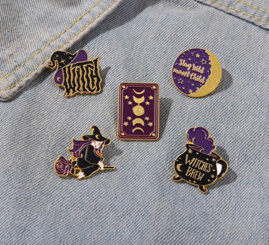 Witchcraft Enamel Pins / Cute Enamel Pins / Lapel Pin / - Etsy