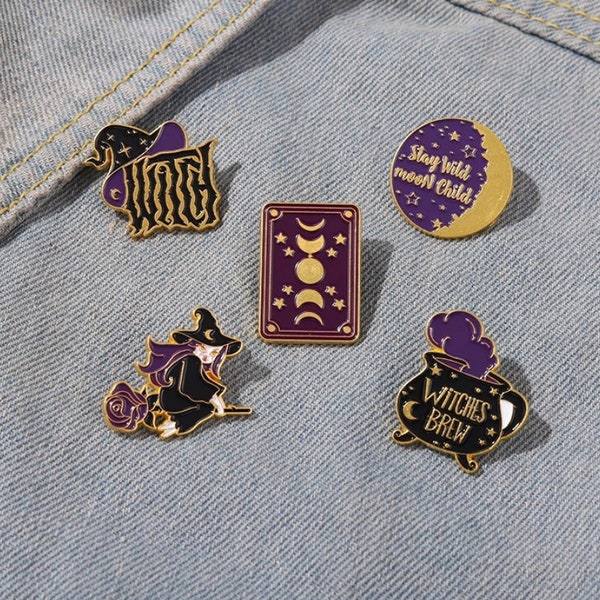 Witchy Enamel Pin - Etsy