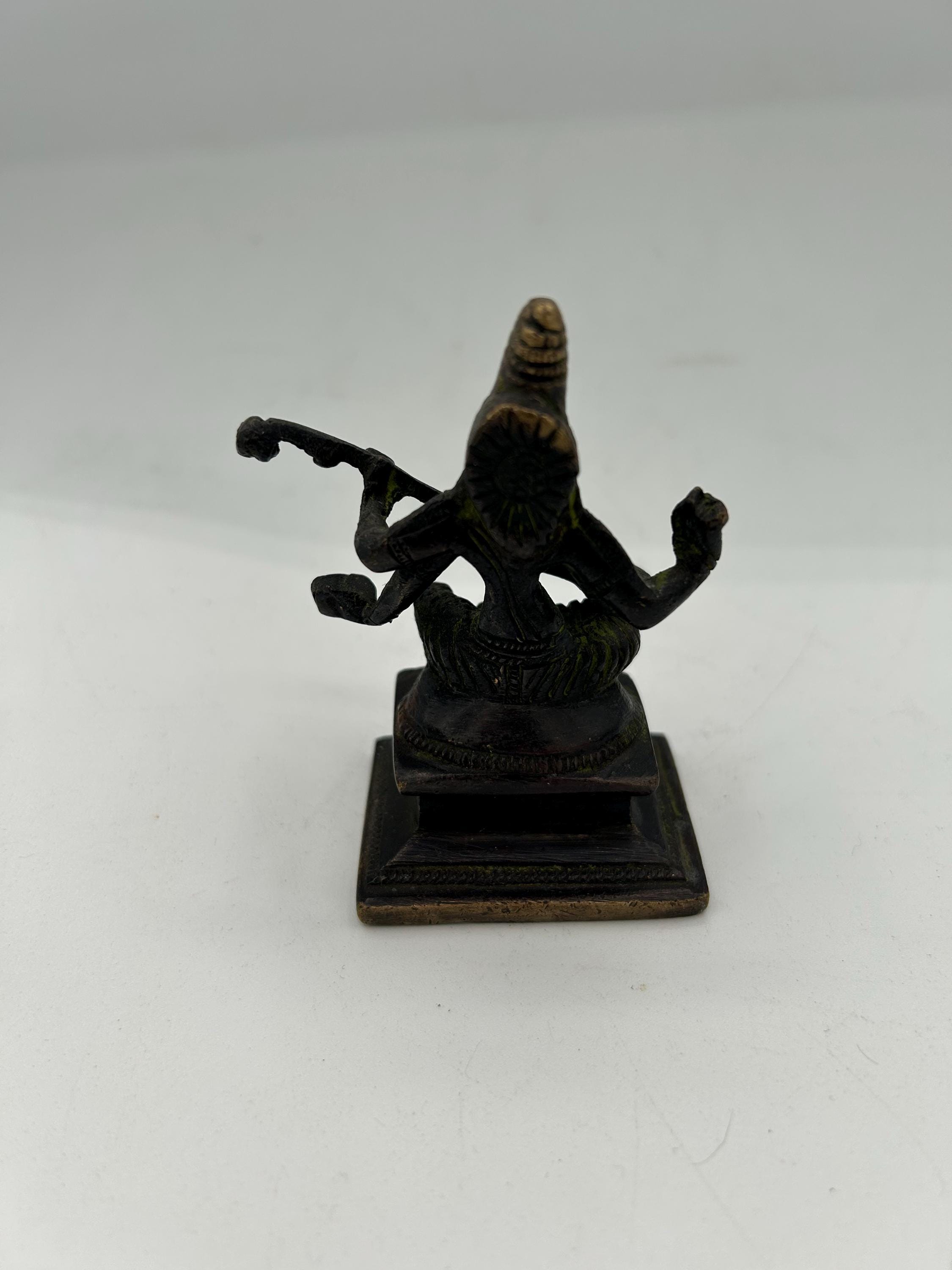 Antique 19th Century Indian Bronze Saraswati Statue,goddess of Wisdom ...