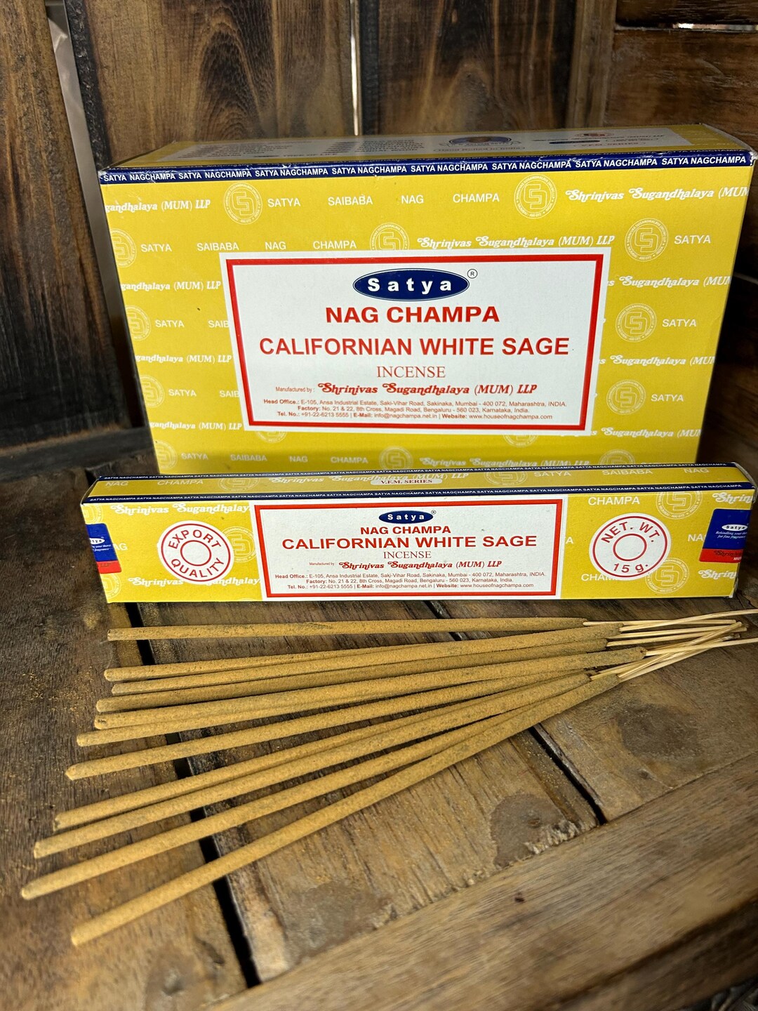 Satya Nag Champa Californian White Sage Incense Agarbatti Sticks ...