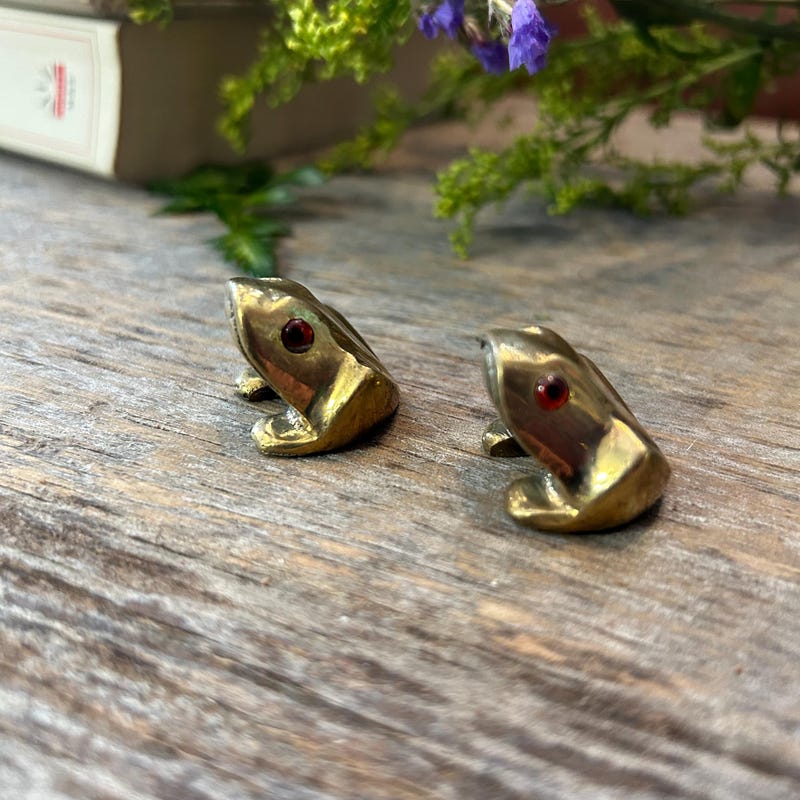 Brass Frog - Etsy
