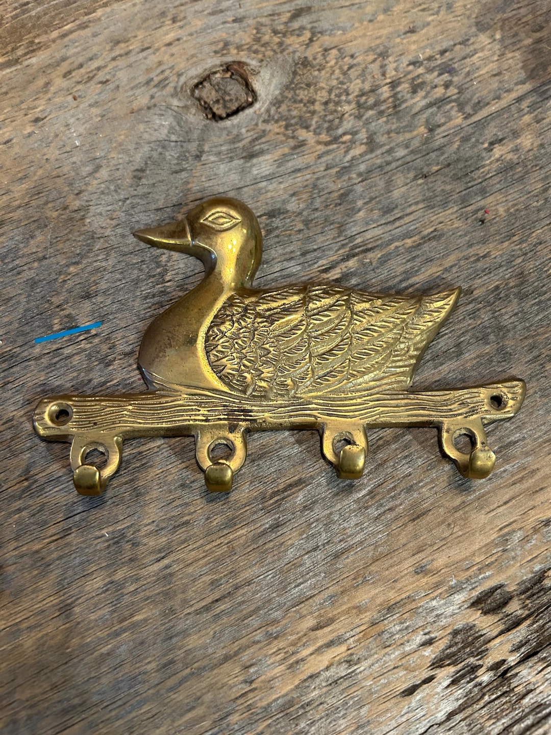 Vintage Solid Brass Swan Hooks -wagon Hooks Hold Keys, Hats, Clothes ...