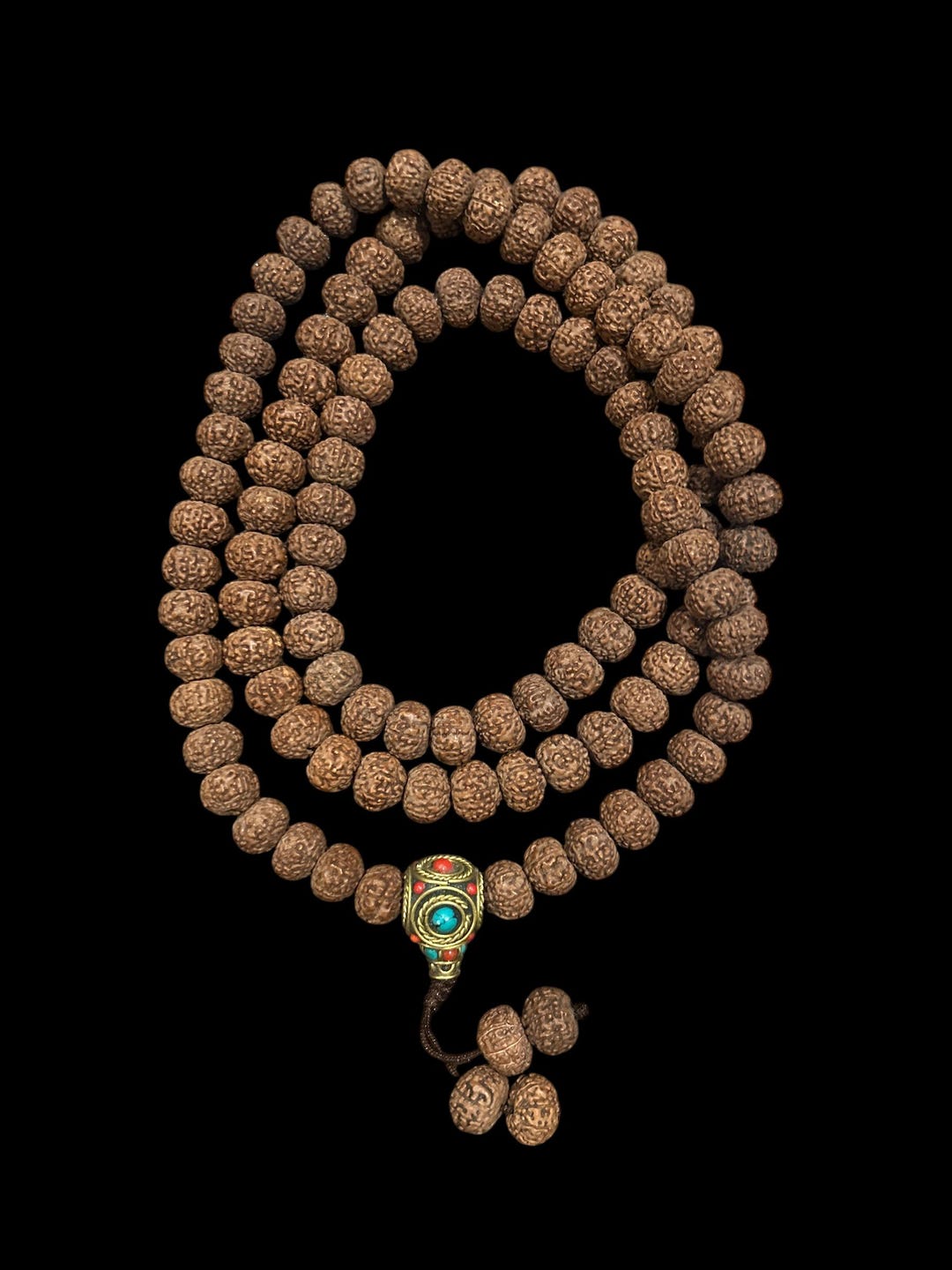 Vintage Himalayan Rudraksha Mala | 108 Shiva Seed Prayer Beads - Etsy
