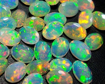Faceted Welo Opal Gemstones Loose Parcel for Jewelry Making - Etsy