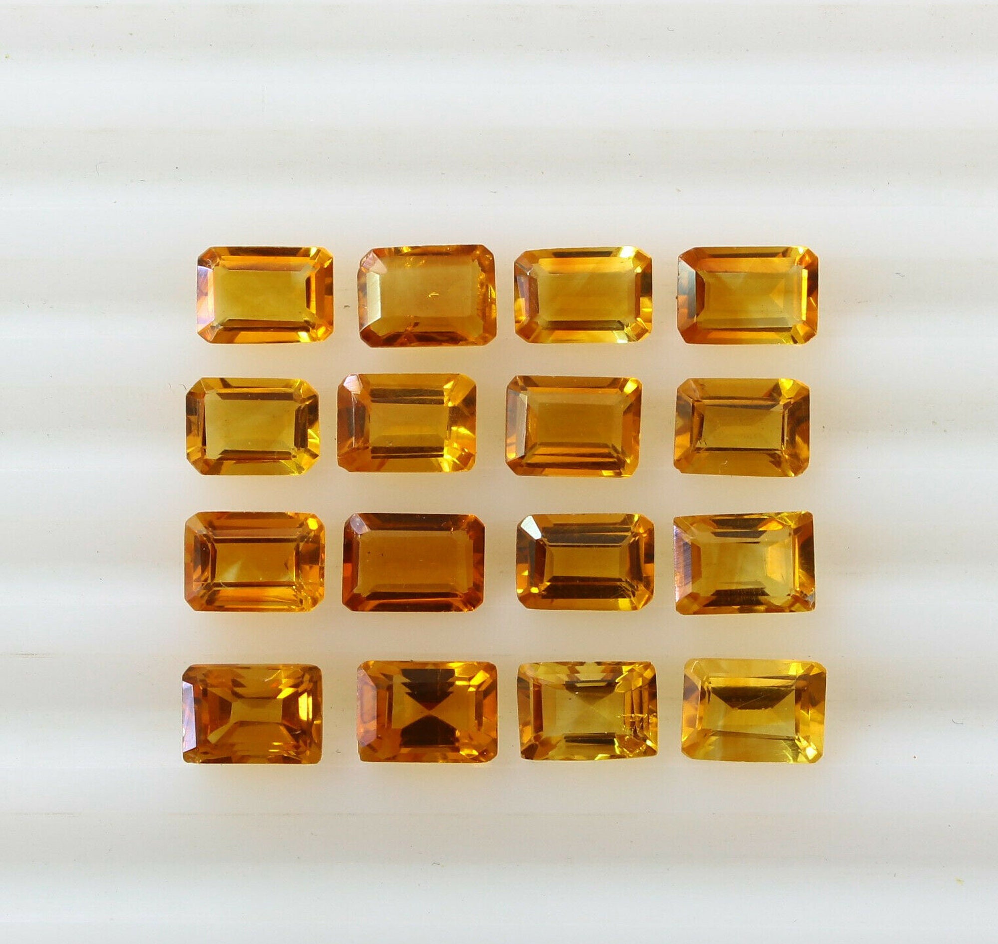 3x5mm- 4x6mm- 5x7mm Natural Citrine Octagon Faceted Cut Loose Gemstones ...