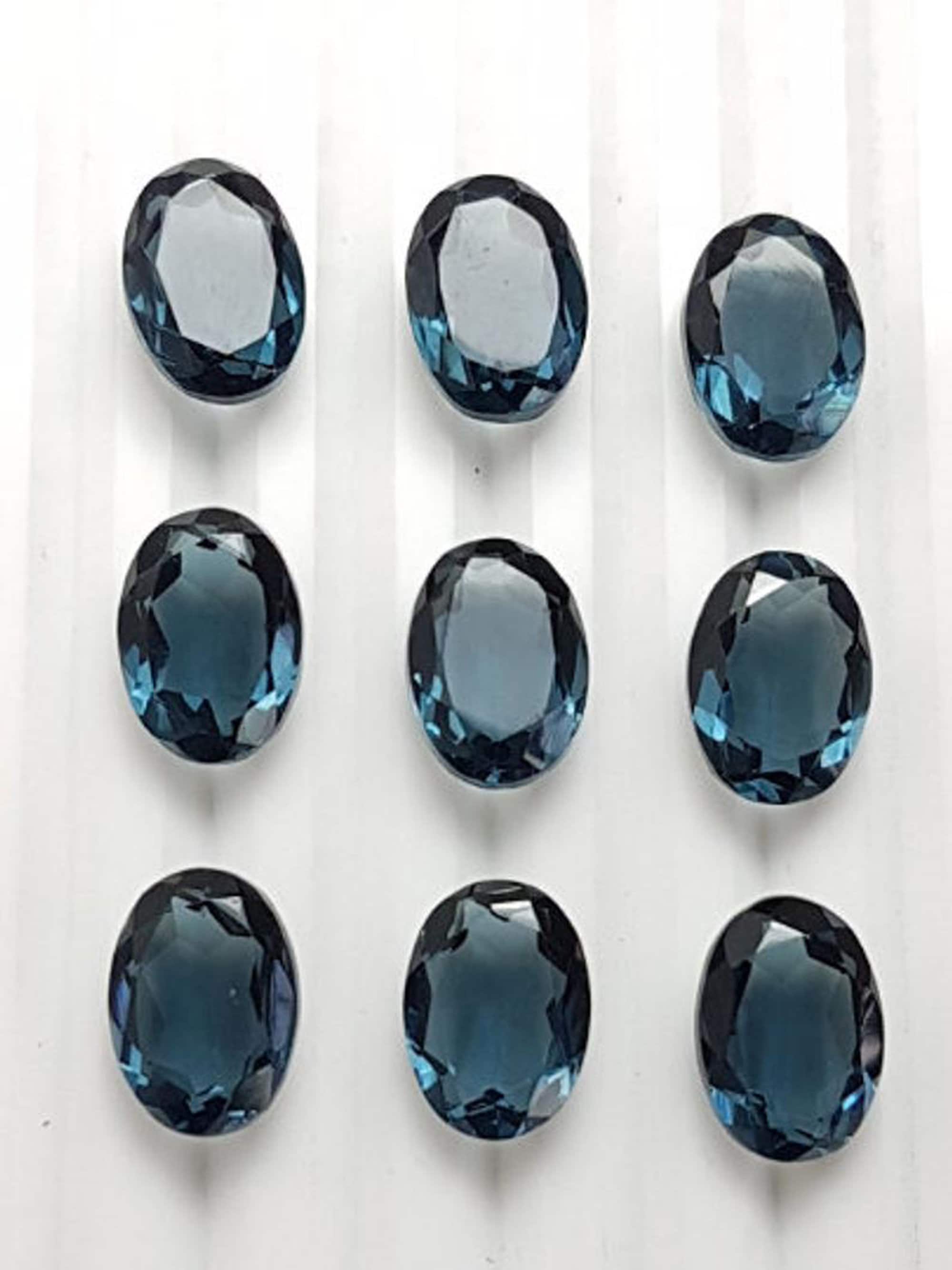 4x6 mm AAA calidad london azul topacio ovalado facetado corte suelto ...