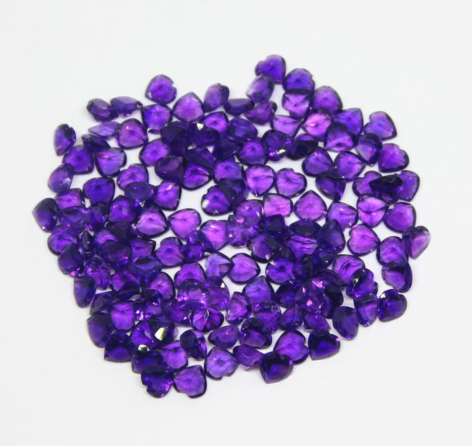 AAA Quality Natural African Amethyst 4x4mm Heart Faceted Cut - Etsy Israel