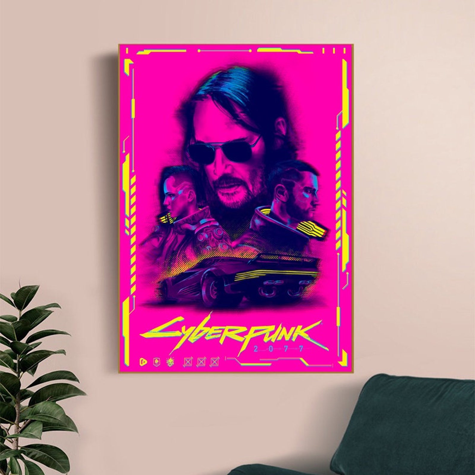 Cyberpunk 2077 Game series poster canvas poster mural art | Etsy