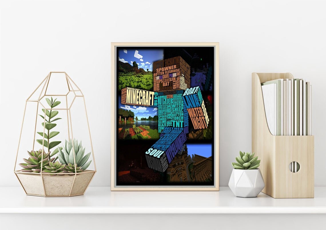 Minecraft Poster Cover Game Poster Leinwand Poster Wandbild | Etsy