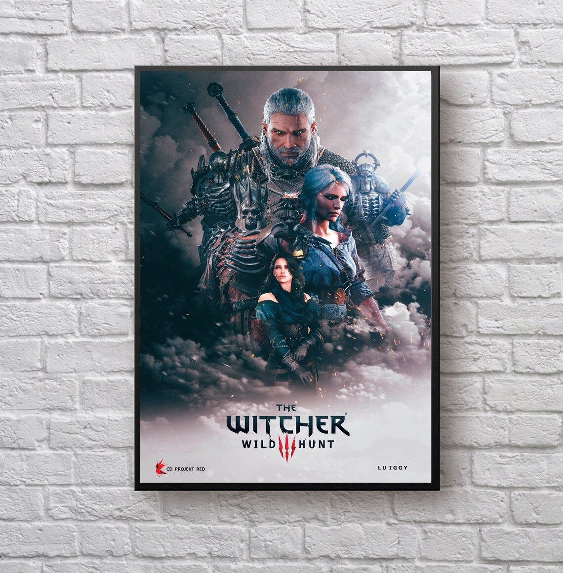 The Witcher 3 Poster cover Game poster canvas poster mural | Etsy
