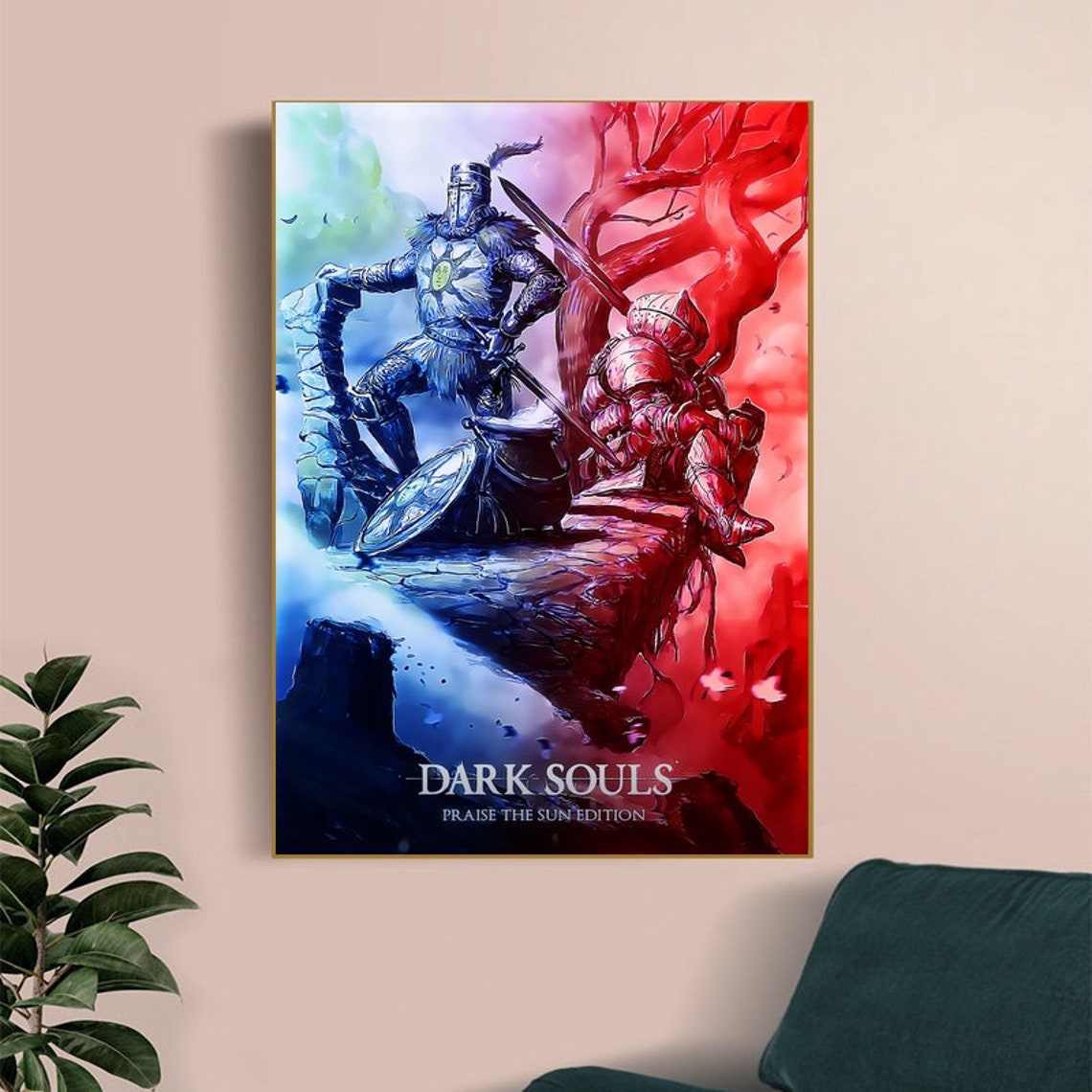 Dark Souls Video Game Poster Canvas Poster Mural Art Poster Etsy