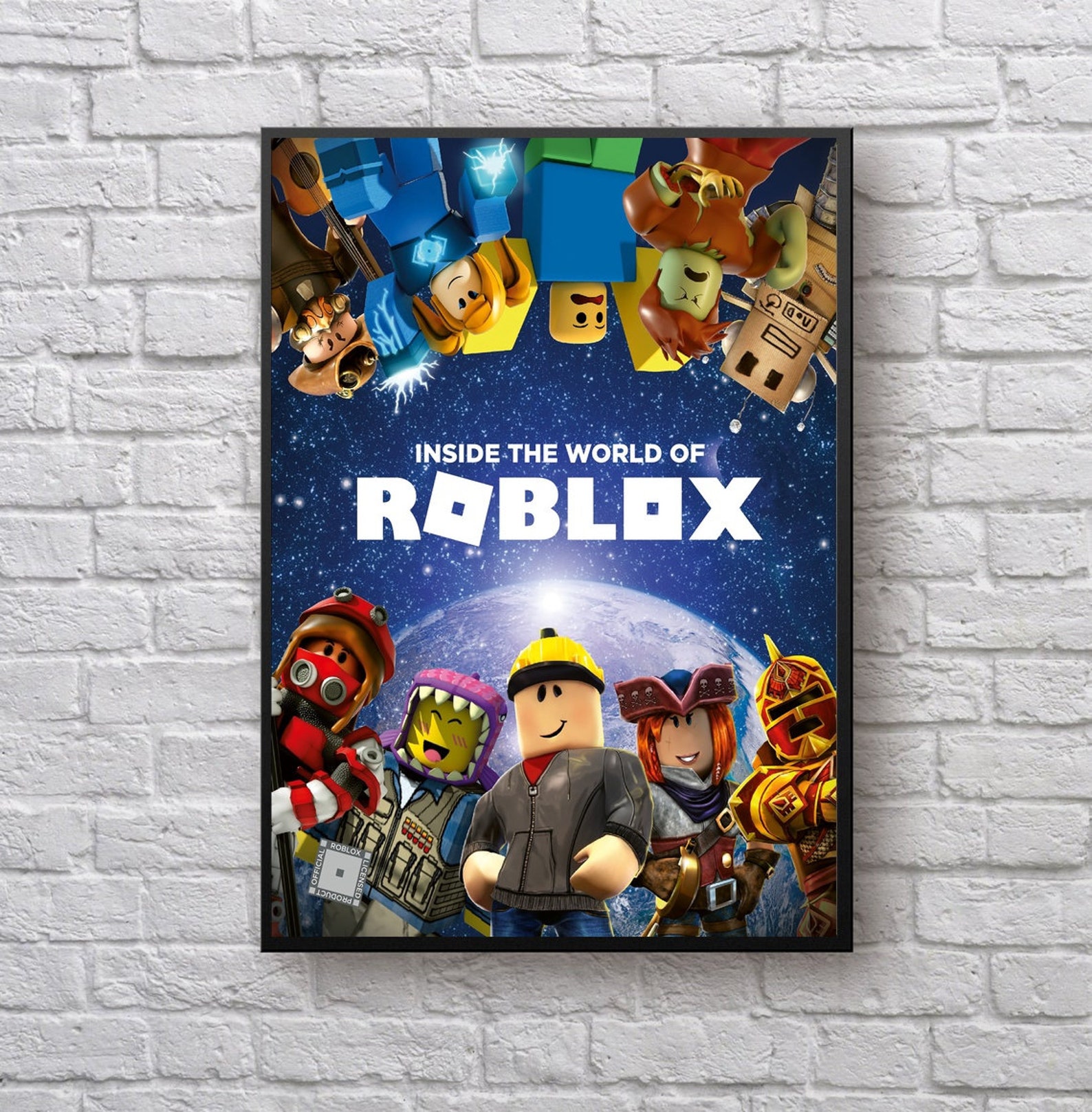 Inside the World of Roblox Game poster canvas poster mural | Etsy