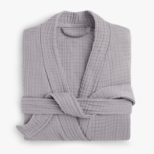 100% COTTON 4 Layer Muslin Bathrobe | Soft Organic Breathable Bridesmaids Kimono Robe | Morning ...