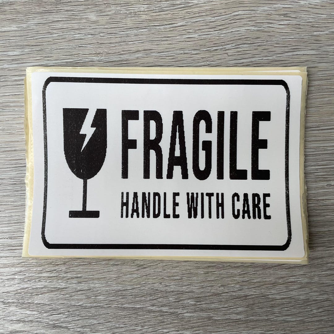 Label for Parcels - ‘fragile Handle With Care’ 4x6inch - Etsy