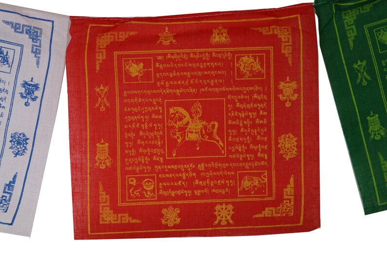 Cotton Prayer Flags (10x10)– 100% Cotton Premium Quality Large Roll of ...