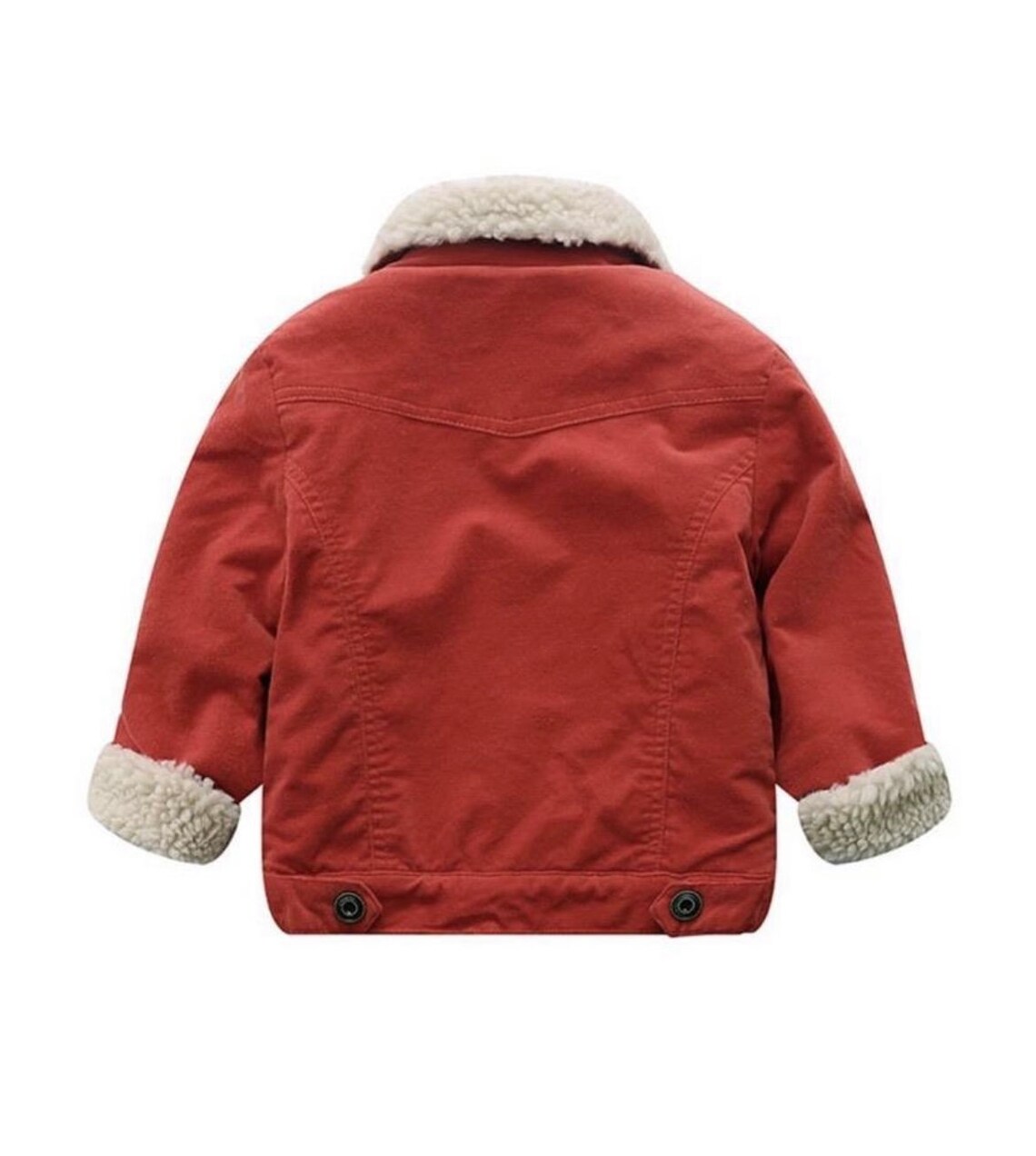 Kids Corduroy Sherpa Coat Kids Winter Coat Kids Red Coat Kids - Etsy