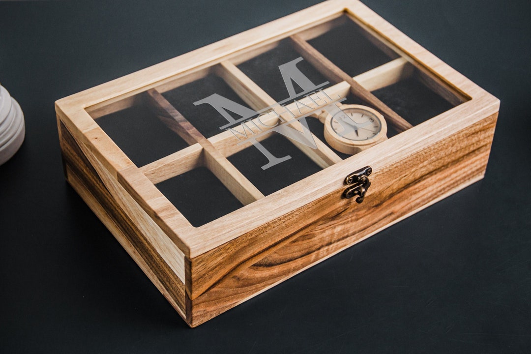 Custom Watch Box, Watch Box, Wood Watch Box, Watch Box for Men, Watch ...