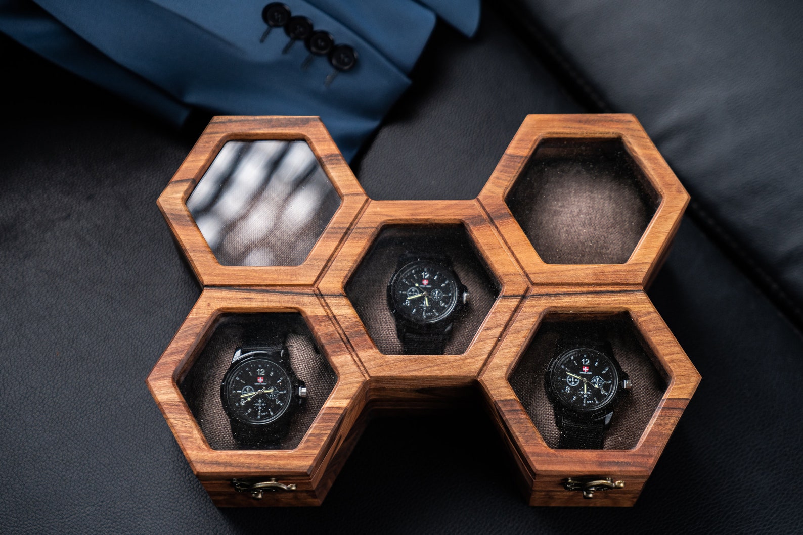 Watch Box for Men Wood Watch Display Case Custom Wooden Mens - Etsy