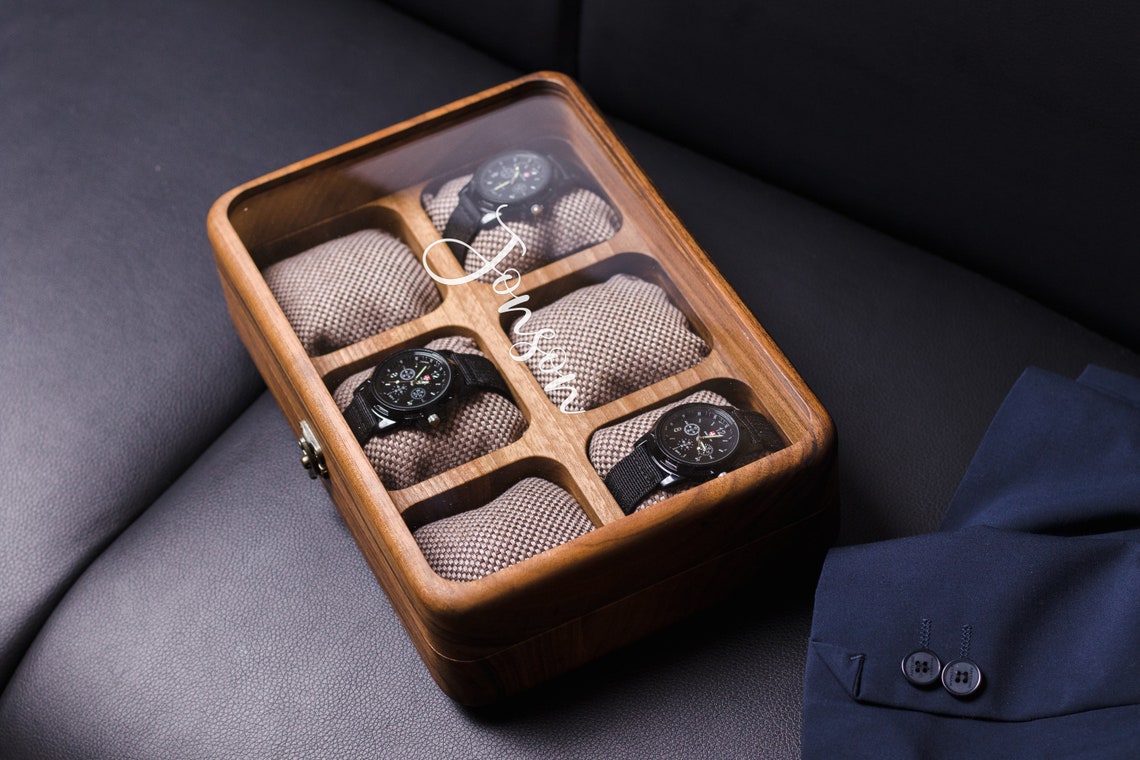 Wood Watch Box Watch Case Groomsmen Gift Box Watch Box for - Etsy