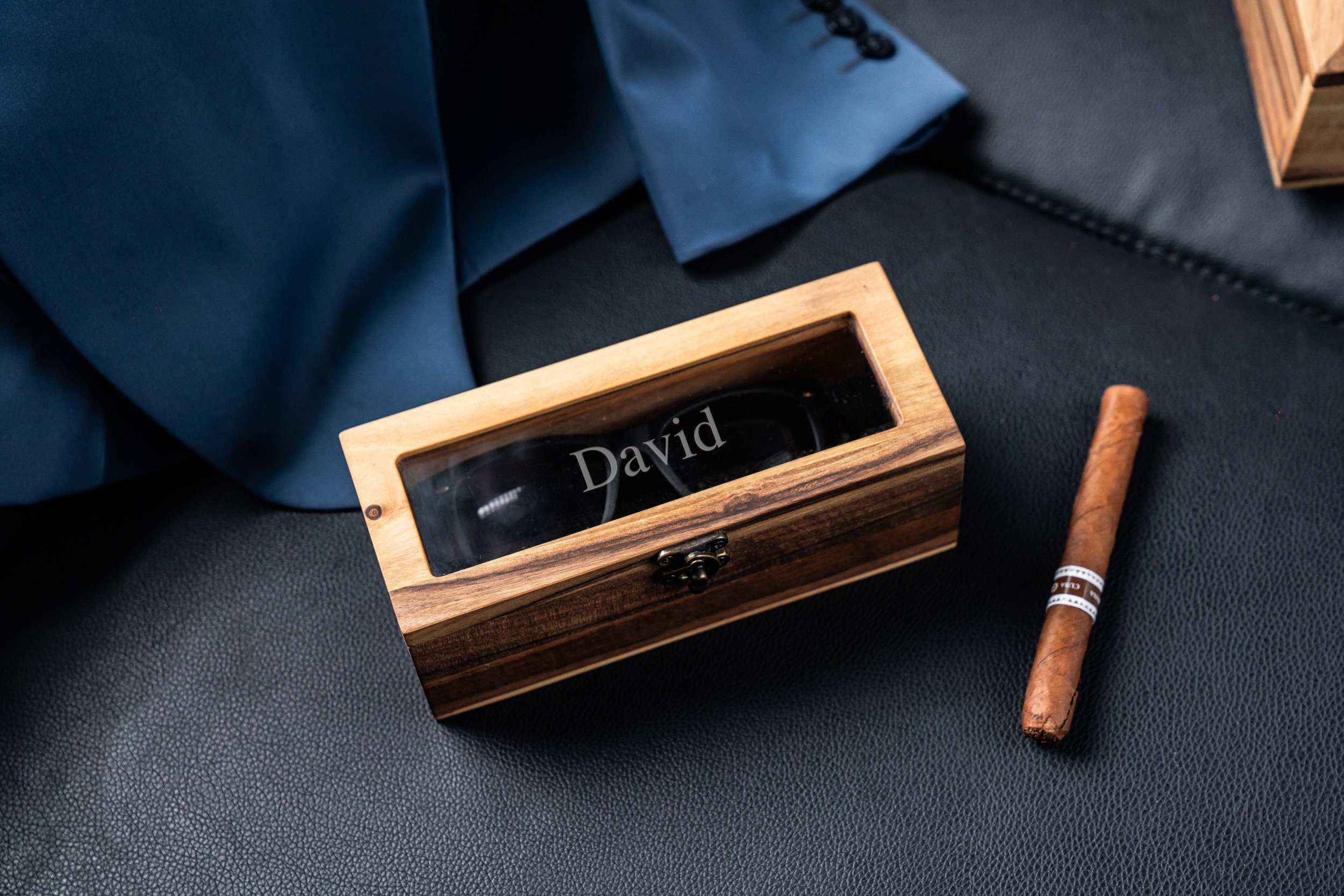 Personalized Wooden Glasses Case, Engraved Glasses Box, Wooden ...