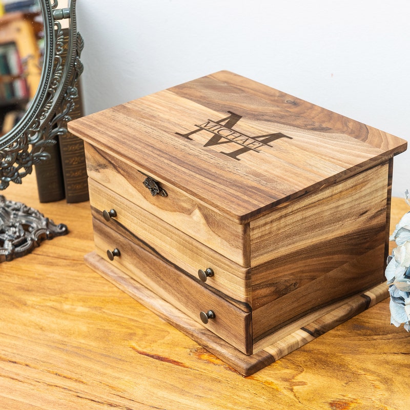 Handmade Wood Jewelry Box - Etsy