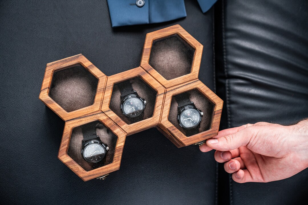 Wooden Watch Storage Box for Men, Personalized Engraved Gift, Custom ...