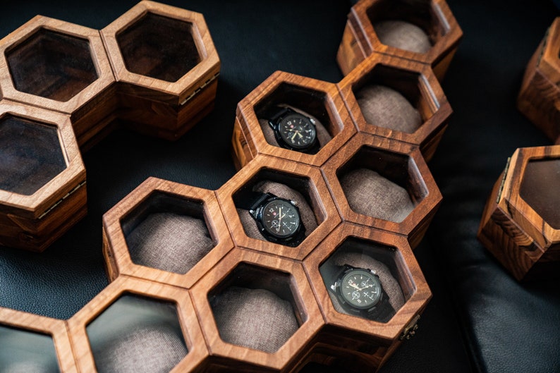 Solid Walnut Watch Box, Watch Storage, Luxurious Pure Solid Walnut ...