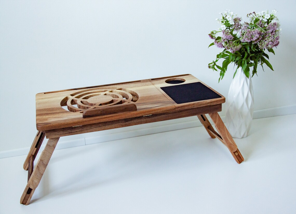 Custom Laptop Stand Wood Laptop Holder Wooden Laptop Stand | Etsy