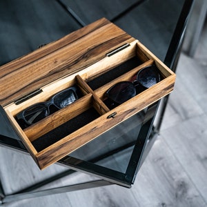 Personalized Wooden Glasses Case, Engraved Glasses Box, Wooden ...