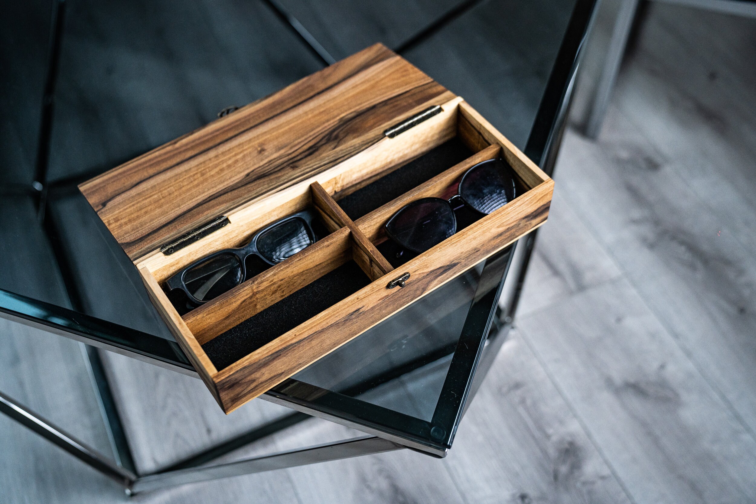 Personalized Wooden Glasses Case, Engraved Glasses Box, Wooden ...
