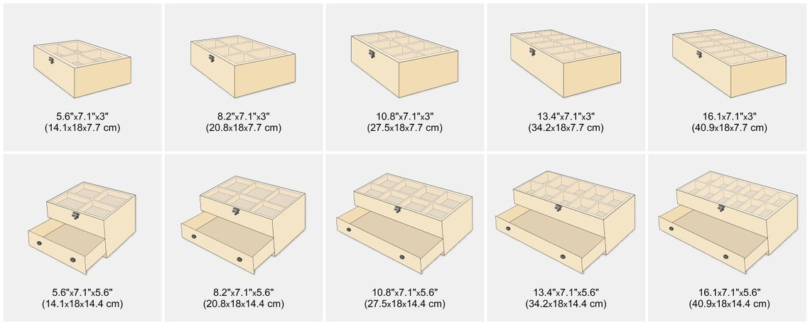 Watch Box for Men With Drawerwatch Box and Sunglasseswatch - Etsy
