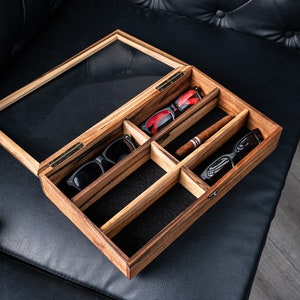 Wooden Box for Sunglasses, Sunglasses Box, Custom Sunglasses Case, Box ...