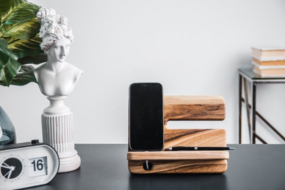 Custom Docking Station for Men Wooden Docking Station Gift - Etsy